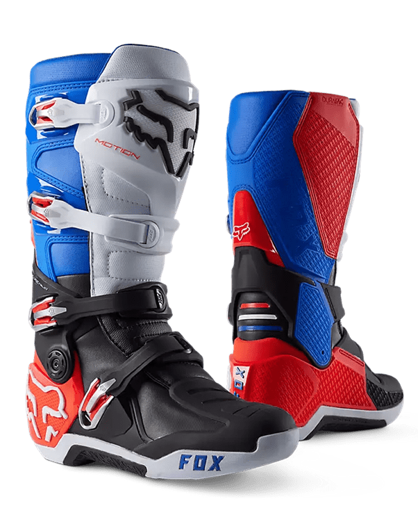 NEW Fox Racing Motion Unity LE Motocross Boots - White/Red/Blue