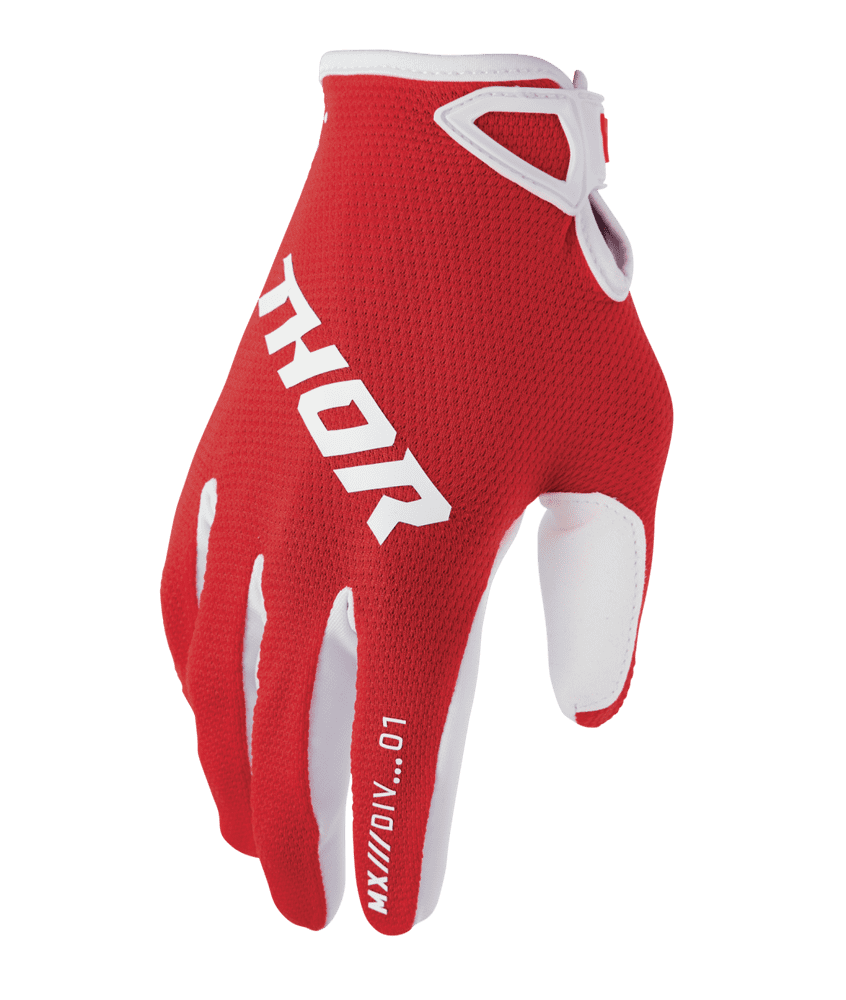 Thor Ridemode Static Gloves - Red