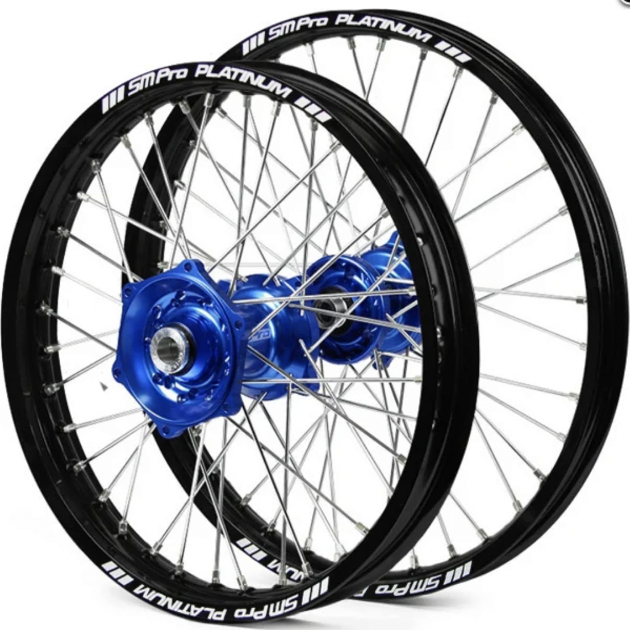 Yamaha SM Pro Platinum Wheels - Blue/Black Matte /Silver