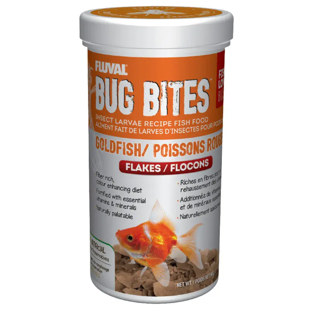 Fluval bug bites goldfish flake