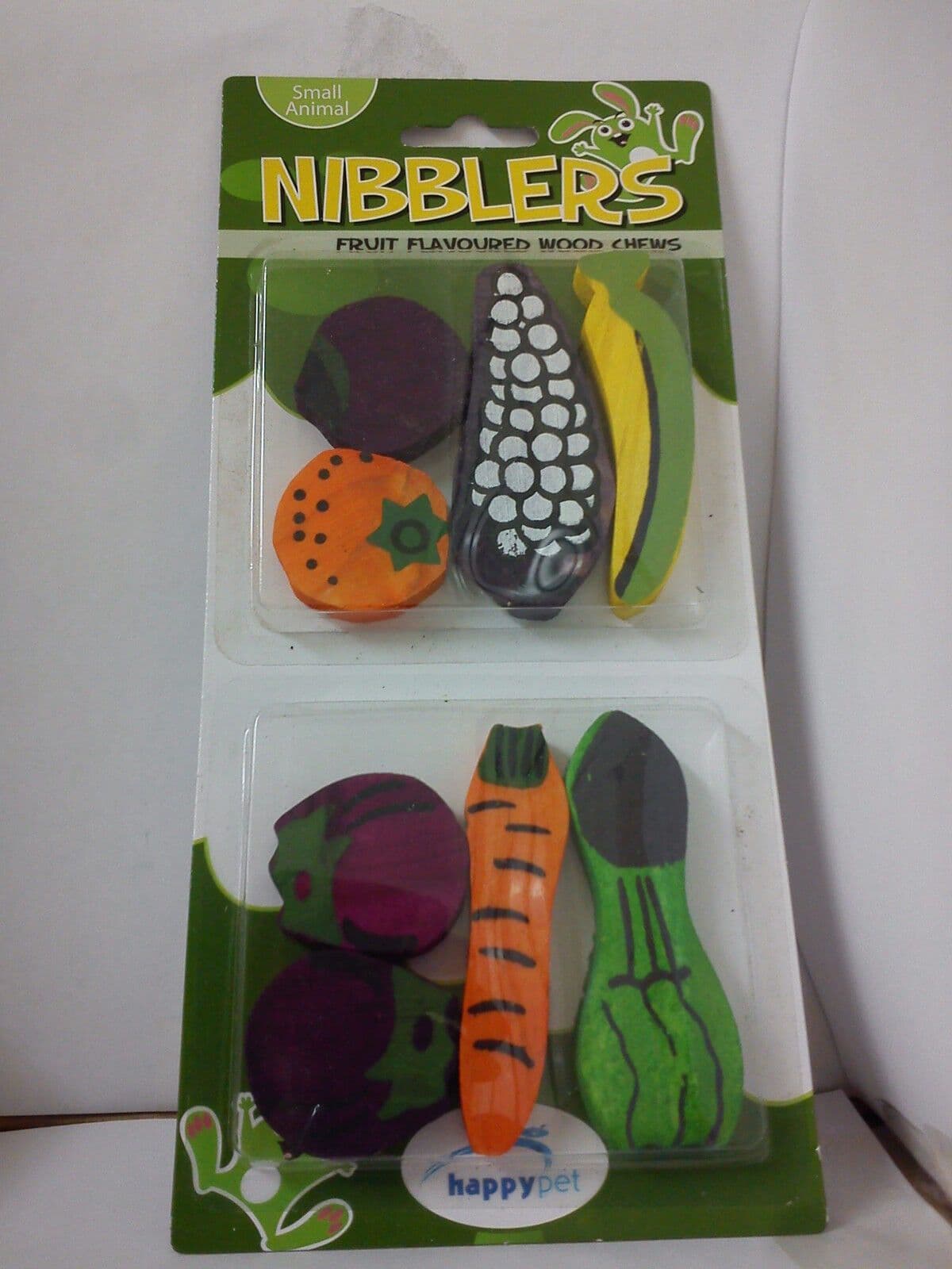 Guinea Pig Treats Nibblers Twin Pack Rabbit Treat & Chew Toy - Wooden ...