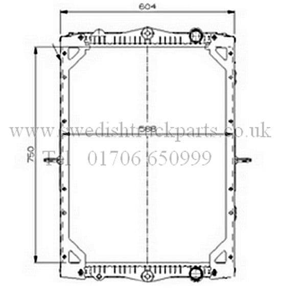 Daf Radiator LF55 1407723 5.45304