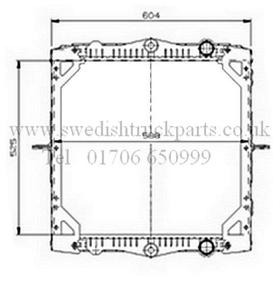 Daf Radiator LF45 1407721 5.45306