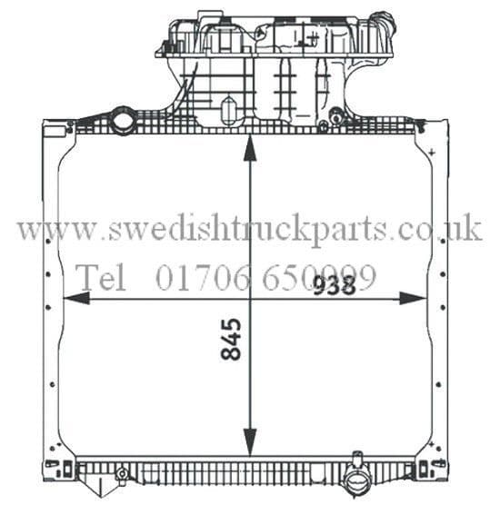 Man Radiator TGA TGS 81061016519 81061016482 81061019482