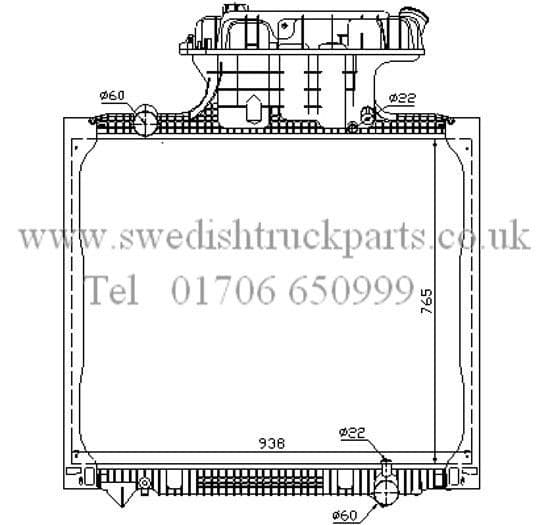 Man Radiator TGA TGS 81061016518 81061016501 81061016468 81061016472