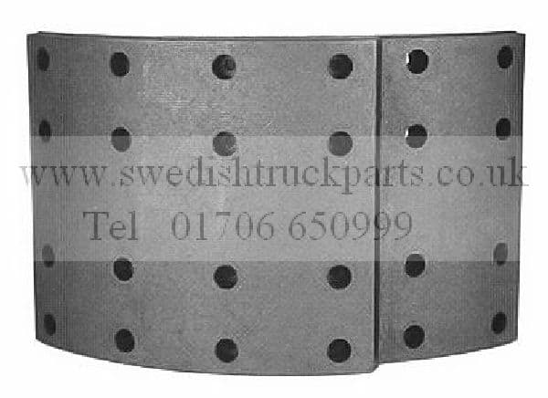 Scania Brake Lining Kit Axle Set 10" 254mm Shoe R113 P113 R143 T143 1535249