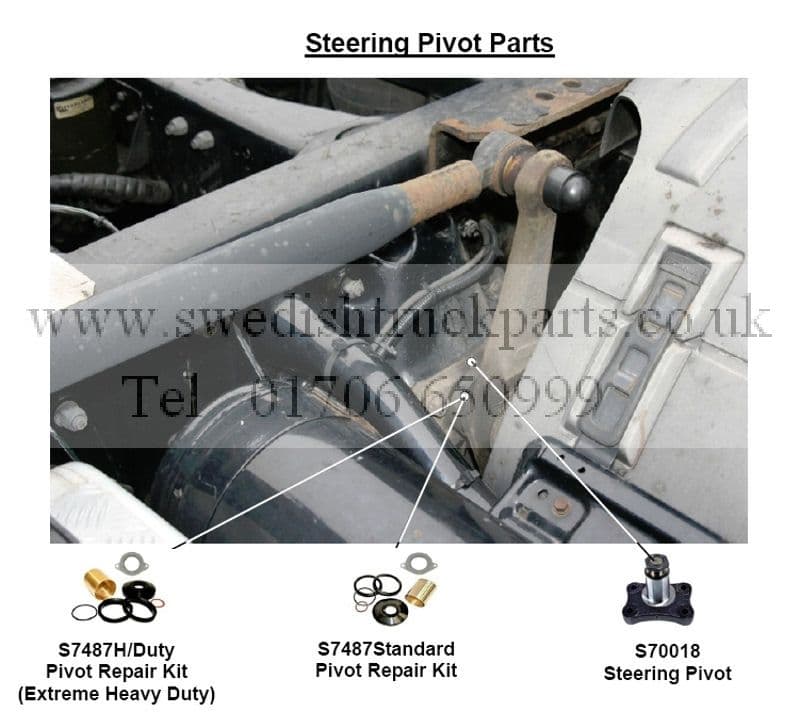 Scania Heavy Duty Steering Pivot Repair Bush Kit P230 P270 P280 P310 ...