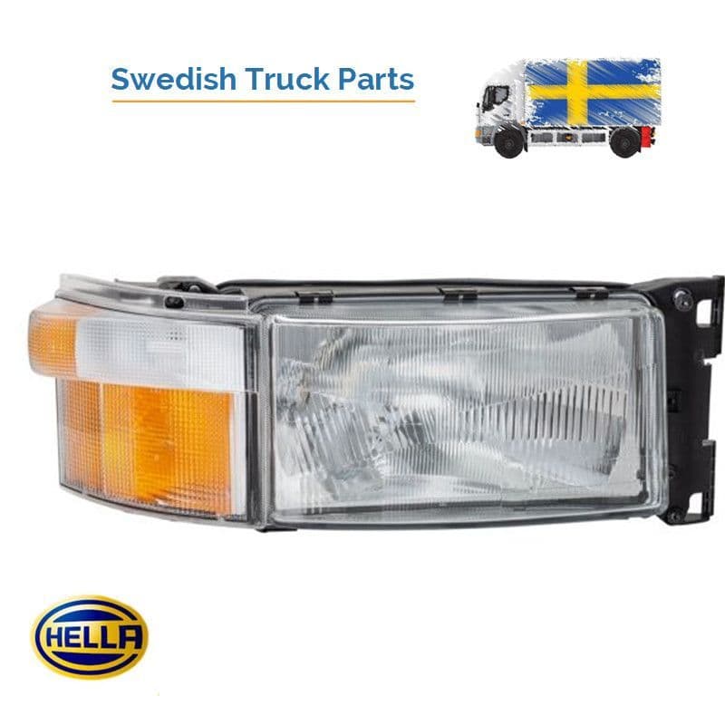 Scania Headlight Complete RH Right Hella P230 P270 P280 P310 P320 P340 ...