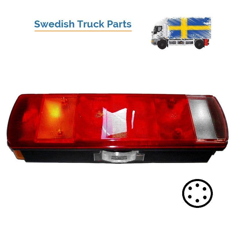 Scania Rear Tail Lamp LH Left with Number Plate Lamp P230 P270 P280 ...