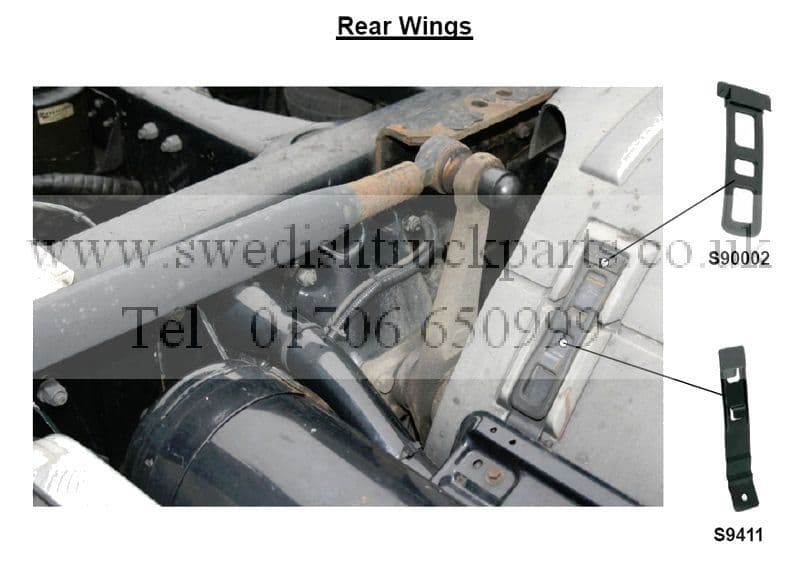 Scania Rear Wing Strap 1.22195 1383858 P280 P320 P360 R370 R410 R450 ...