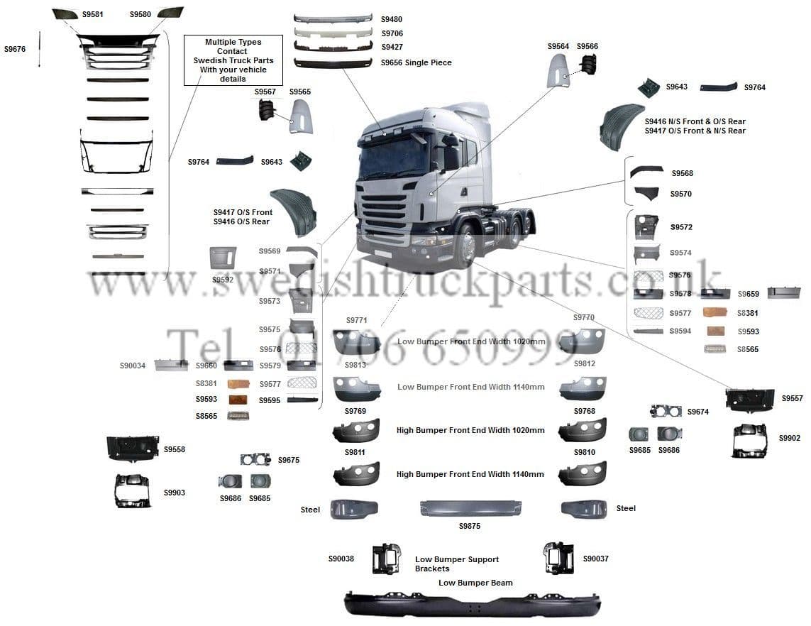 Cab Body Parts R/G Series (Facelift 2009-)