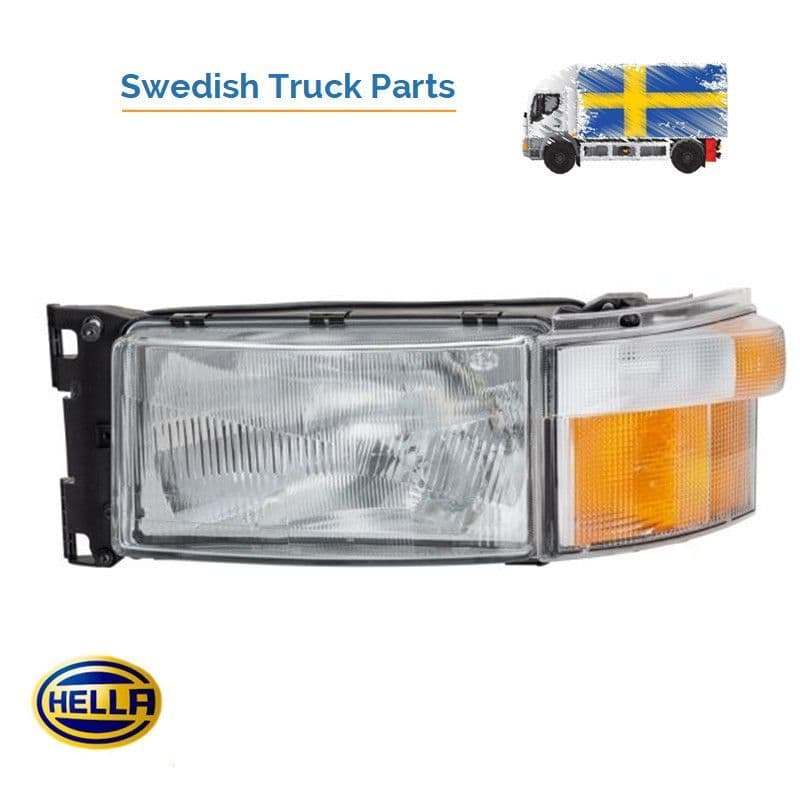 Scania Headlamp Headlight LH Genuine P94 R94 P114 R114 P124 R124 R144 ...
