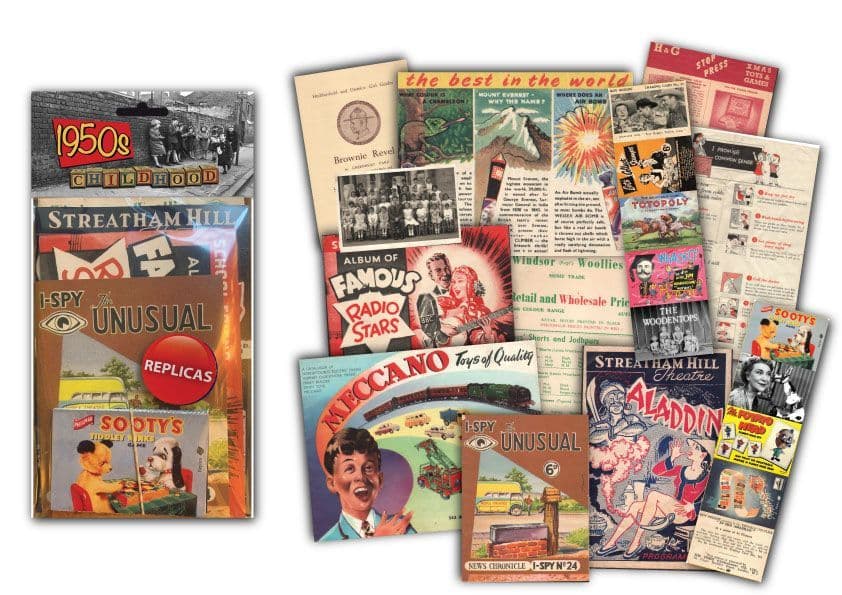 1950's Childhood Memo Pack | 70TH Birthday Gifts | Dementia Therapy