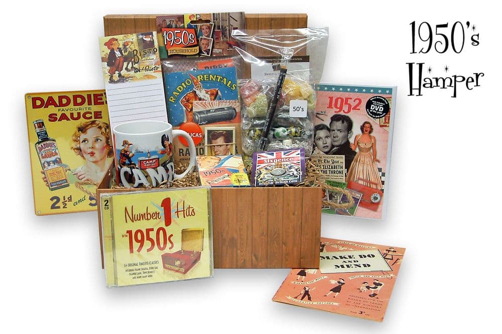 1950's Retro Gift Hamper | 70th Birthday Gift Ideas | 1950s Memorabilia