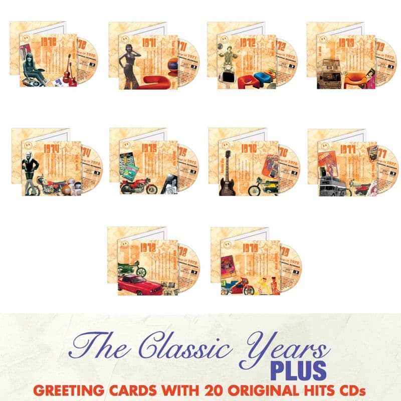 Classic Years CD Greeting Card | 50th Birthday Gift | CD Cards