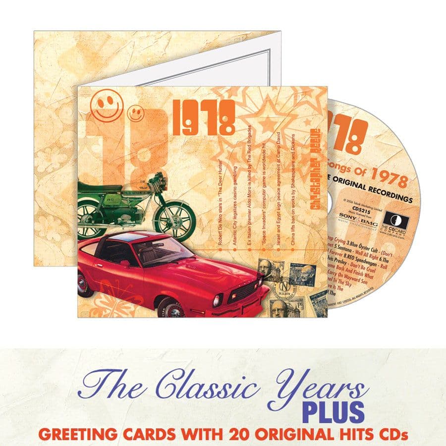 Classic Years CD Greeting Card | 50th Birthday Gift | CD Cards