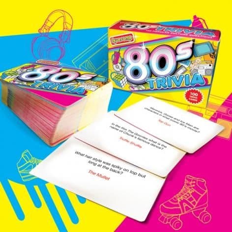 1980's Trivia Card Game | 40th Birthday Gift Ideas | 1980's Quiz