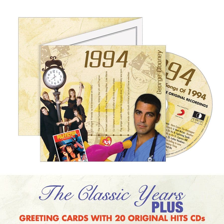 Classic Years CD Greeting Card | 30th Birthday Card | CD Cards
