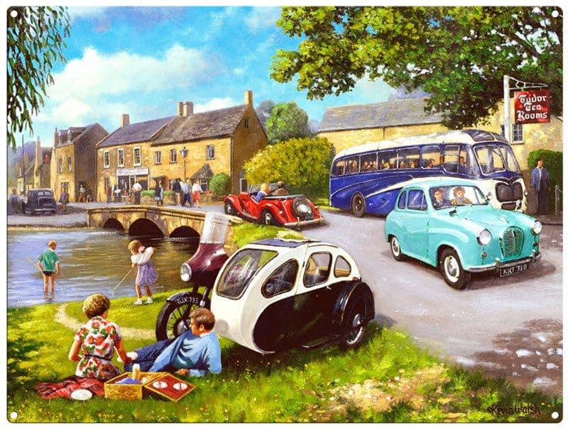 Bourton-On-The-Water Wall Sign | Artist Kevin Walsh | Nostalgic Art