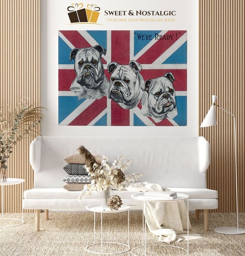 British Bulldogs WW2 Metal Wall Sign | Vintage Advertising Sign | WWII