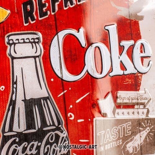 Coca Cola Route 66 3D Metal Wall Sign | Coke Wall art | Vintage Advertising