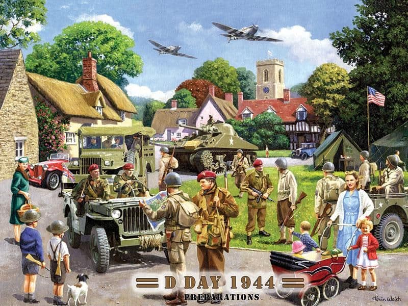 D-Day Landings Preparations Metal Wall Sign | WWII Memorabilia | D-Day art
