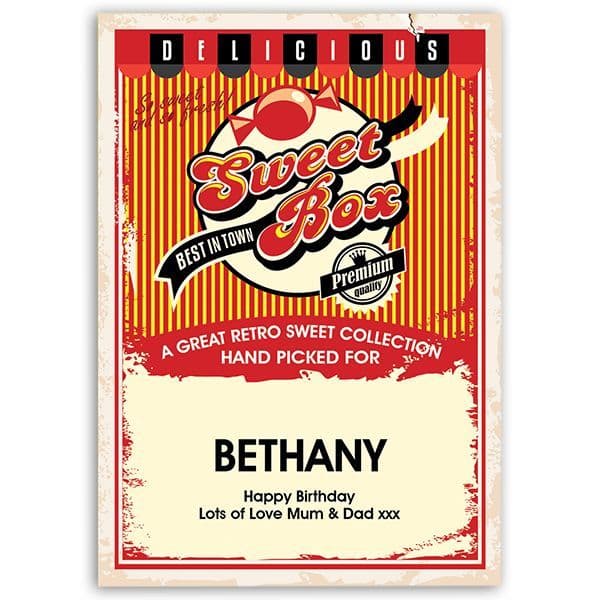 Deluxe Sweetie Box (Large) | Perfect Retro Gift for a Sweet Tooth