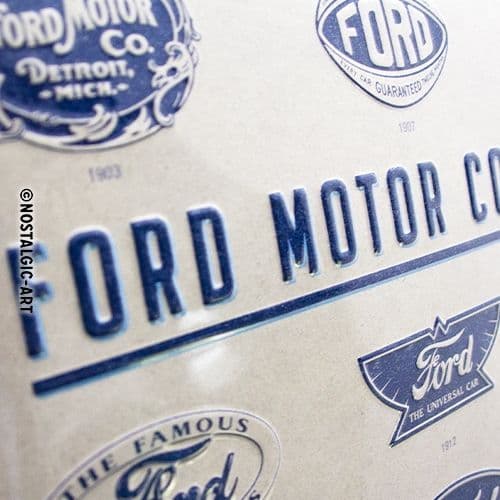 Ford Motor Company 3D Metal Wall Sign | Ford Memorabilia | Gifts for Men