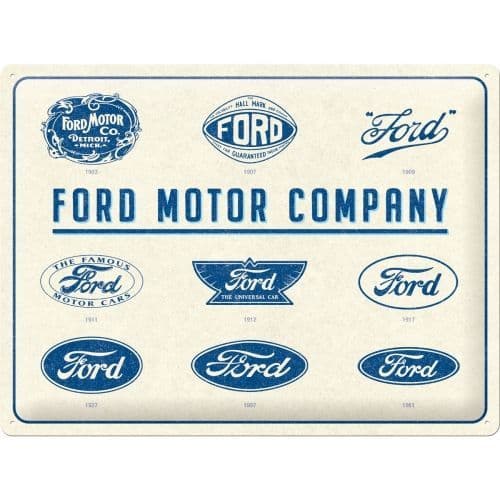 Ford Motor Company 3D Metal Wall Sign | Ford Memorabilia | Gifts for Men