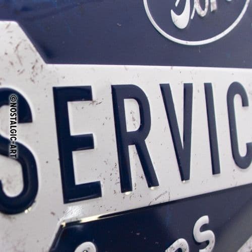 Ford Service 3D Metal Wall Sign | Ford Memorabilia | Gifts for Men