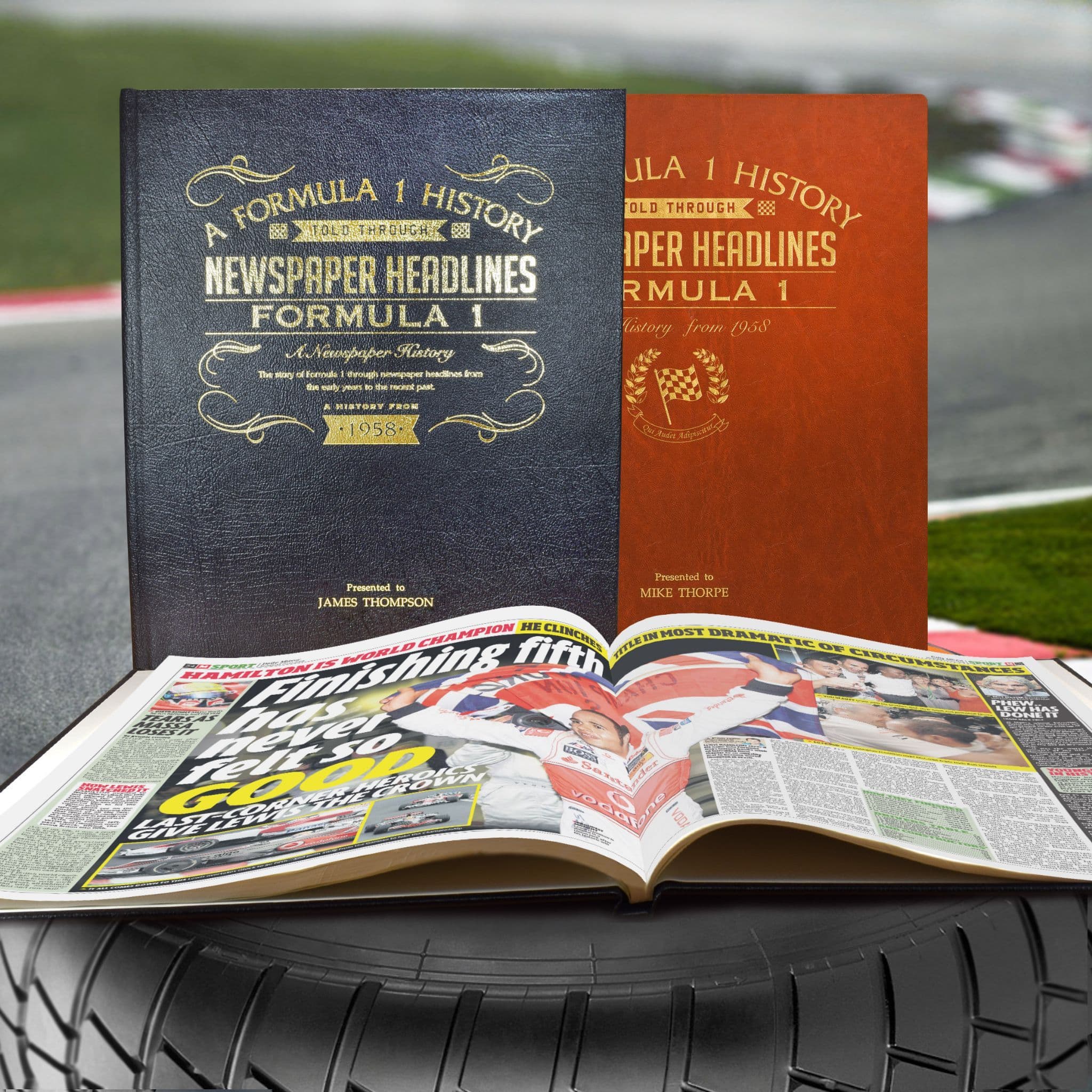 Formula 1 Racing History Book | Personalised Gifts | Gifts for Him