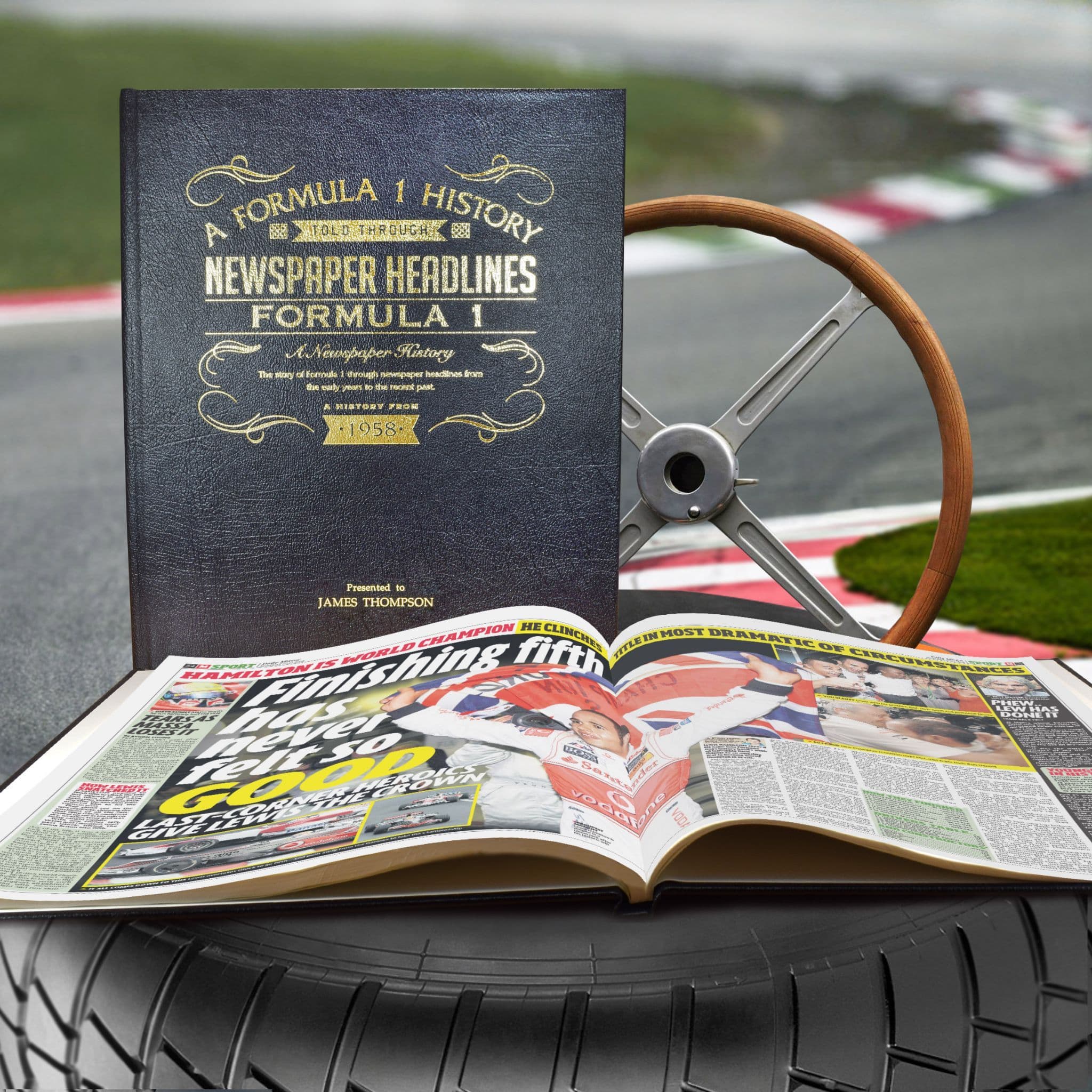 Formula 1 Racing History Book | Personalised Gifts | Gifts for Him