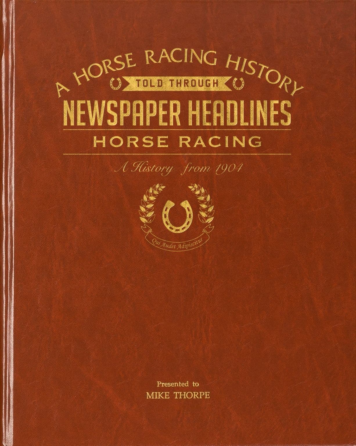 Horse Racing History Book | Personalised Gifts | Unique Gift Ideas