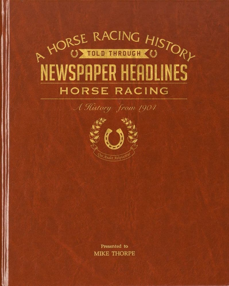 Horse Racing History Book | Personalised Gifts | Unique Gift Ideas