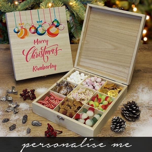 Merry Christmas Sweet Box | Personalised Gifts | Unique Christmas Gifts