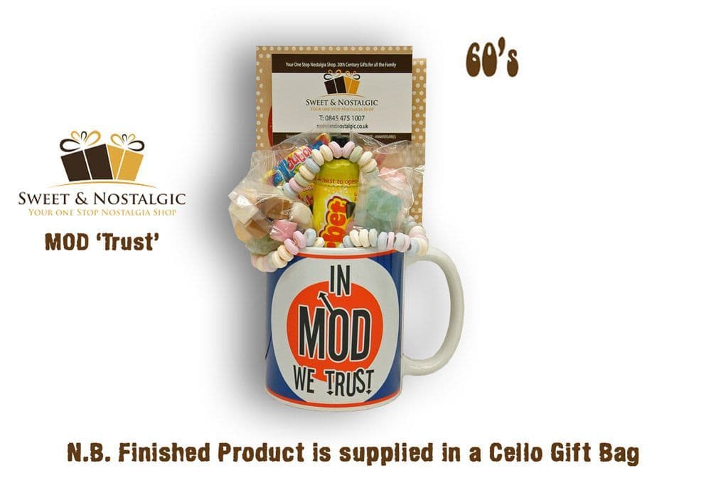 MOD Mug 'Trust' with 60's Sweets | Unique Gift Idea | MOD Gifts