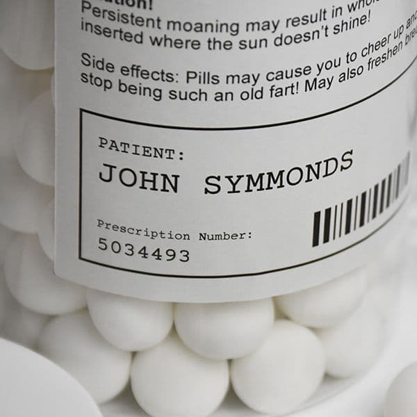 Personalised Old Fart Pills | Personalised Gifts for Him | Unique gifts