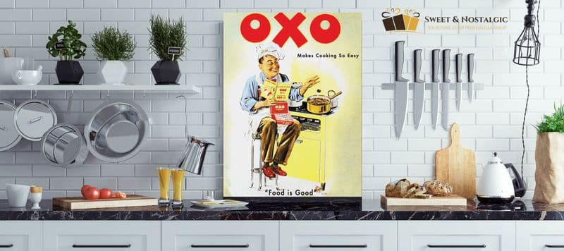 OXO Advertising Metal Wall Sign | Vintage advertising sign | Kitchen ...