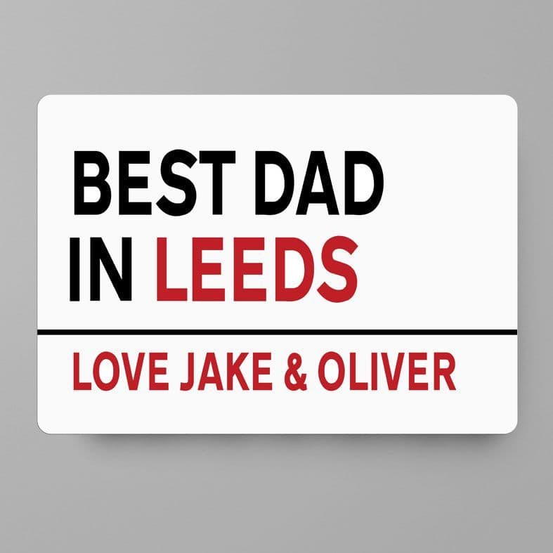 Personalised Best Dad Street Sign | Unique Gift Ideas | Personalised ...