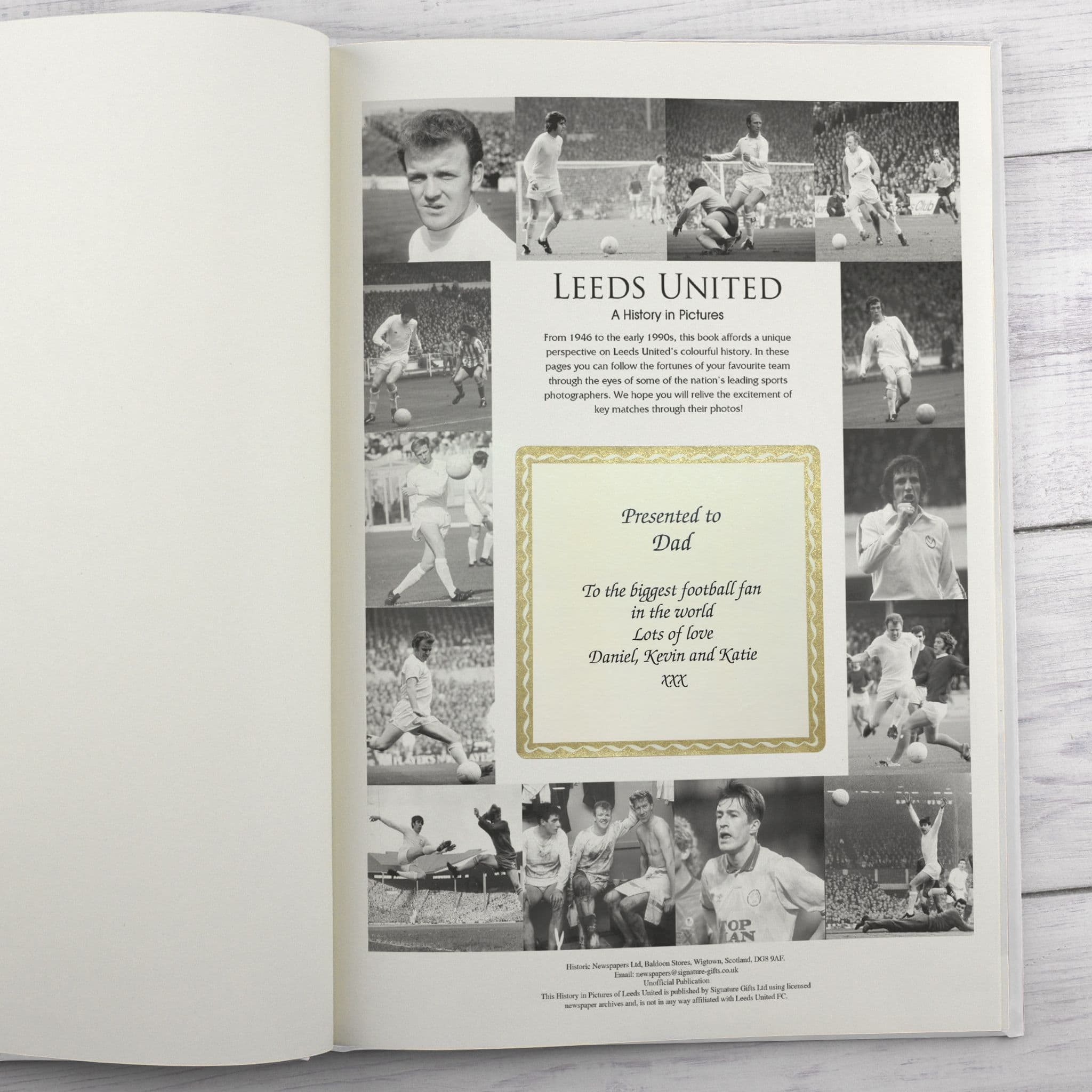 Personalised Football Books | Personalised Gifts | Unique Gifts For Him