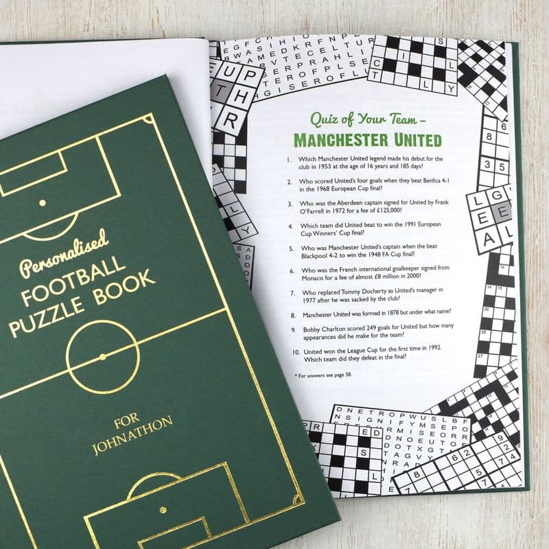 Personalised Football Quiz Book | Personalised Gifts | Unique Football Gift