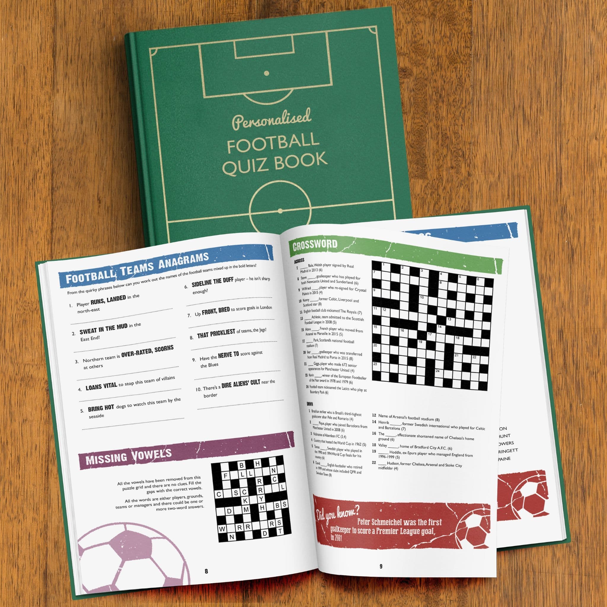 Personalised Football Quiz Book | Personalised Gifts | Unique Football Gift