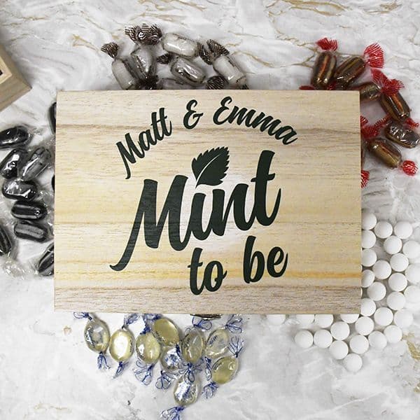 Personalised Mint To Be Wooden Box | Gifts for Couples | Unique Gift ideas