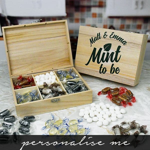 Personalised Mint To Be Wooden Box | Gifts for Couples | Unique Gift ideas