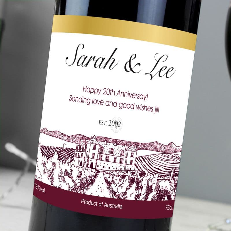 Personalised Red Wine | Personalised Alcohol | Unique gift ideas