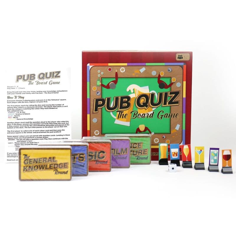 Pub Quiz Retro Board Game | Trivia Games | Birthday Gifts