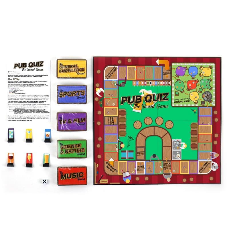 Pub Quiz Retro Board Game | Trivia Games | Birthday Gifts