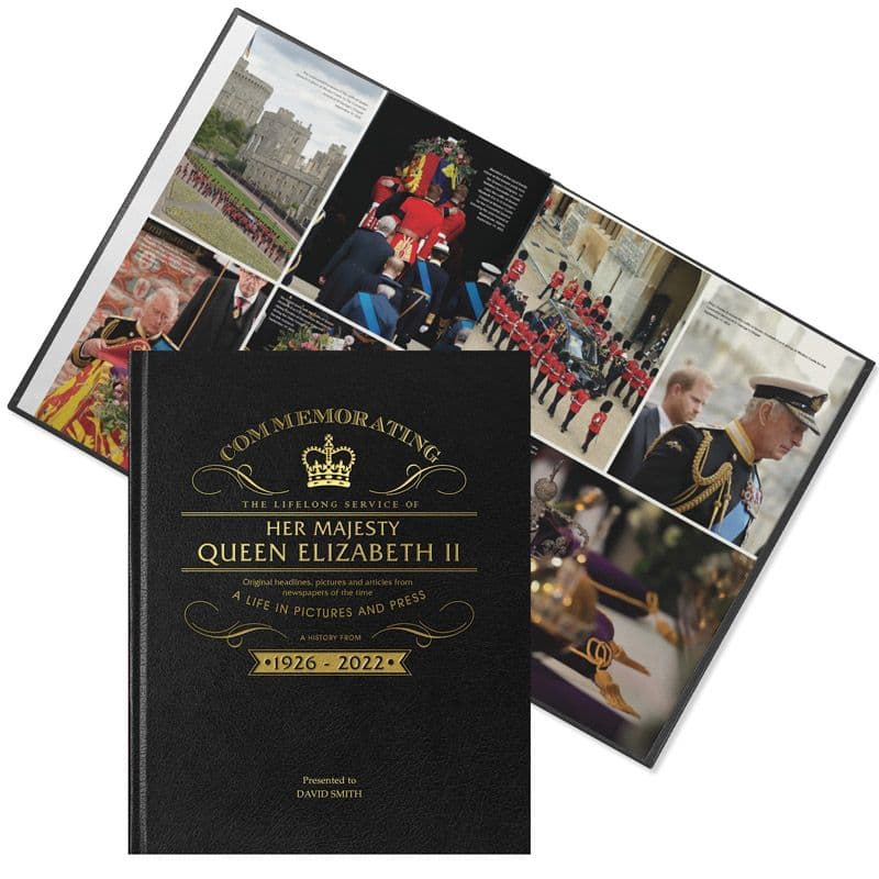 Queen Elizabeth II Pictorial Book |Personalised Gifts | QEII Book