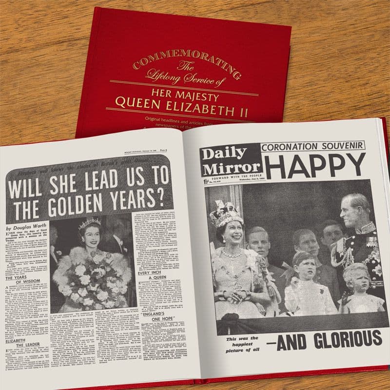 Queen Elizabeth II Pictorial Book | Personalised Gifts | QEII Books
