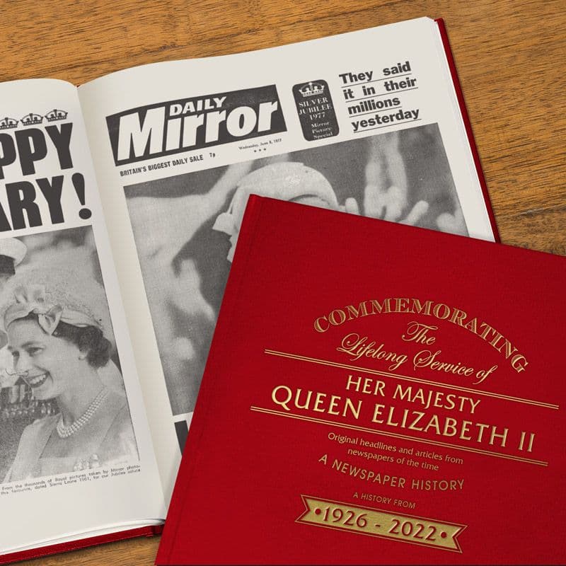 Queen Elizabeth II Pictorial Book | Personalised Gifts | QEII Books